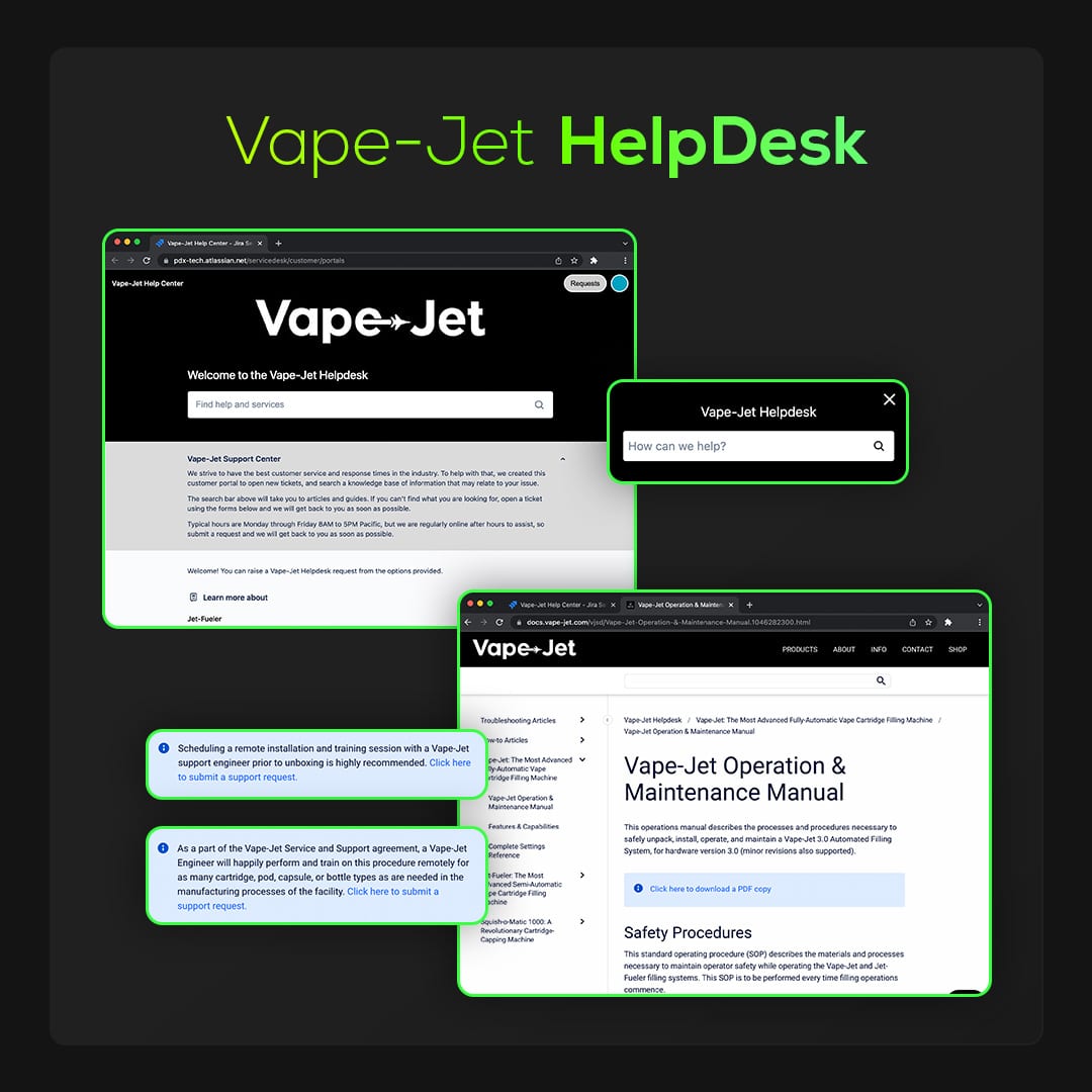 Help Desk Guide | An Introduction to Vape-Jet Product Support
